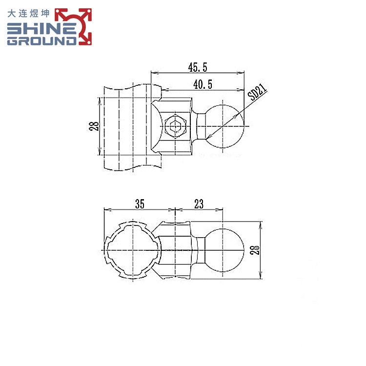 Aluminum Round Head Hook for Lean Tube Systems - Aluminum Manufacturer ...